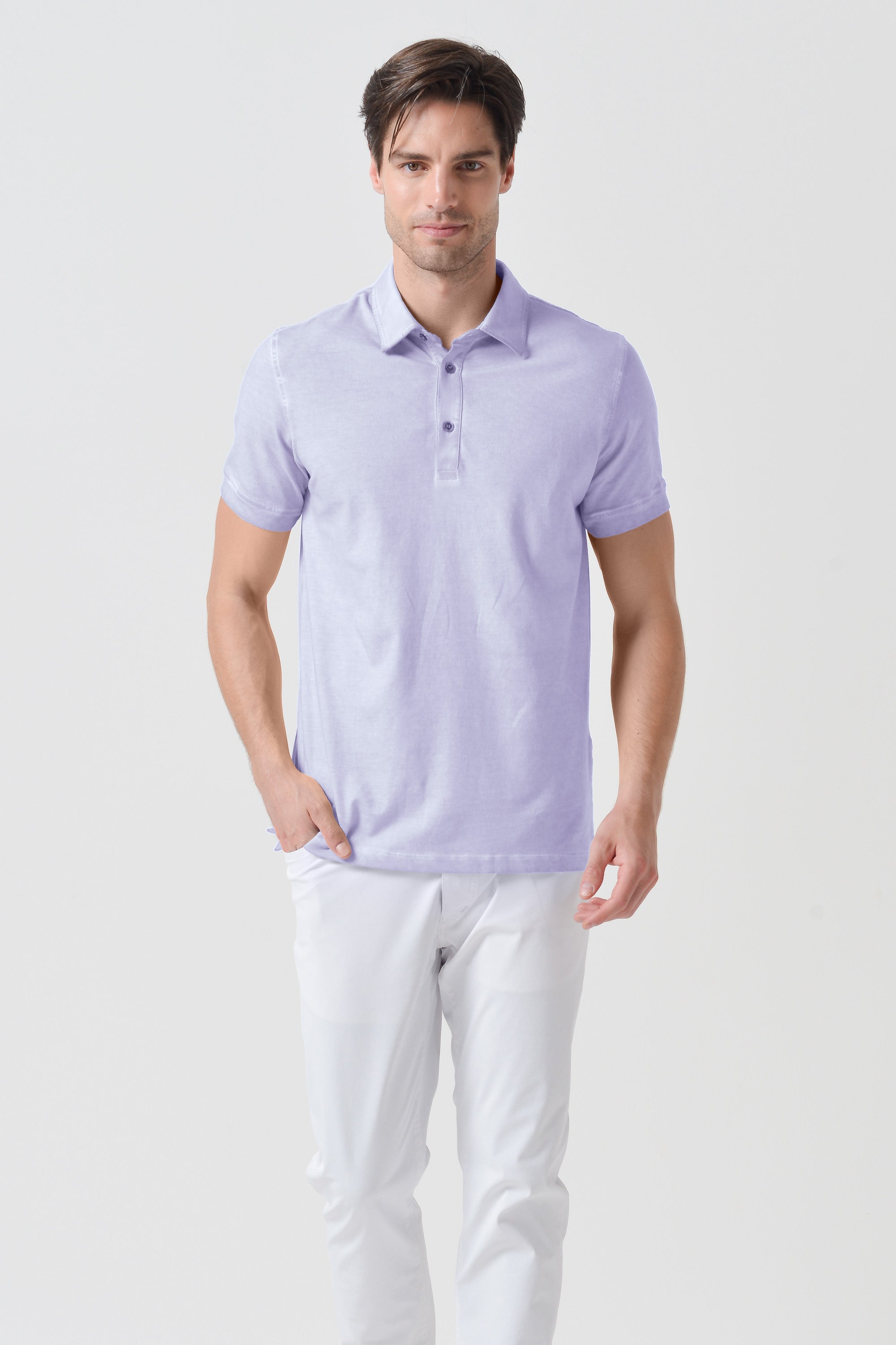 Hampton Polo Slim in Lilac | Ploumanac’h