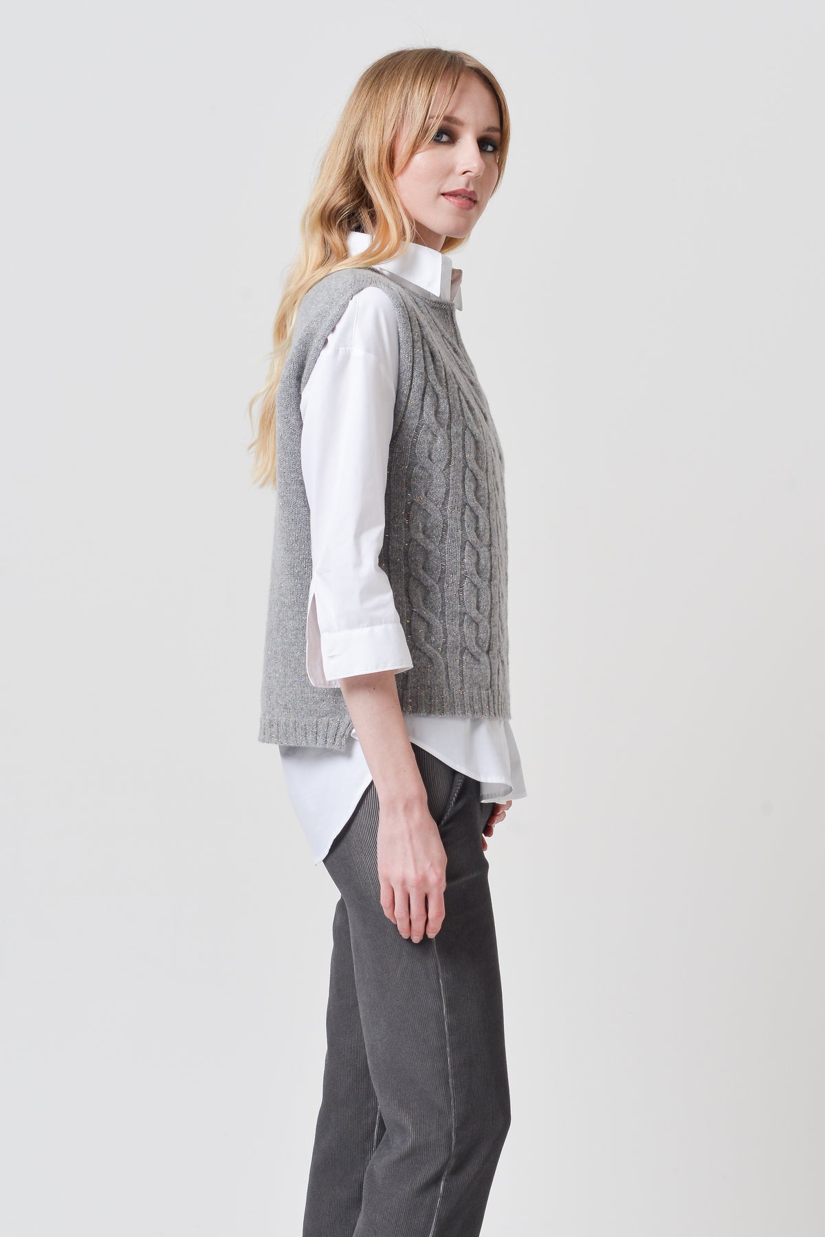 Coplay Vest With Lurex in Luna Color | Ploumanac'h