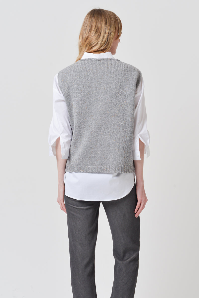 Coplay Vest With Lurex in Luna Color | Ploumanac'h