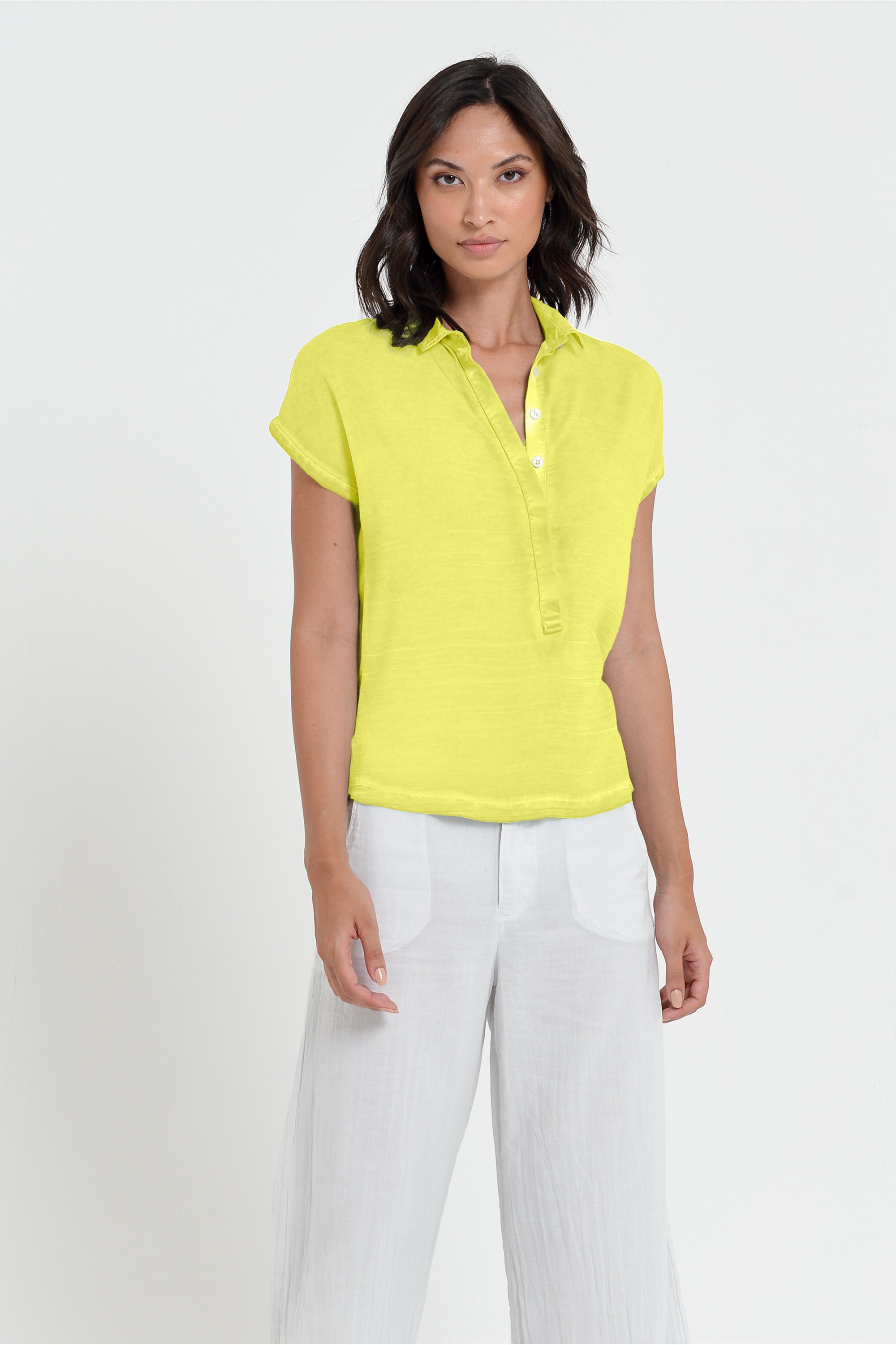 Lime Love Letter Polo Shirt | Ploumanac'h